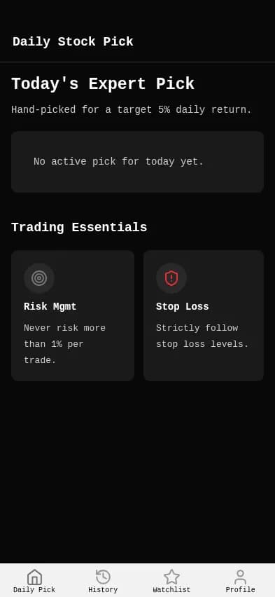 Daily Stock Pick Pro