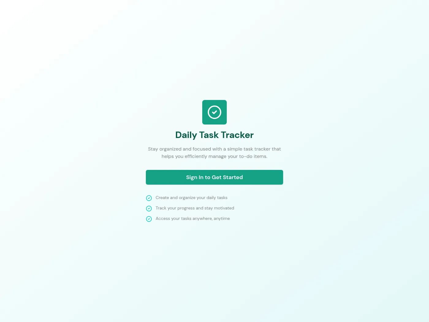 Daily Task Tracker