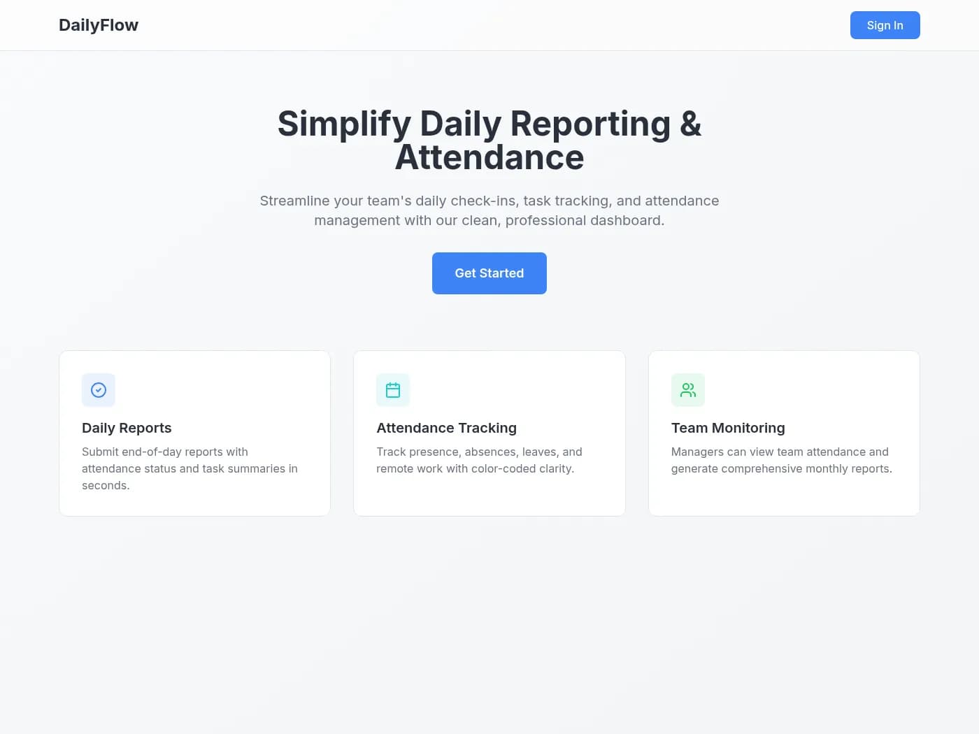DailyFlow HR Dashboard