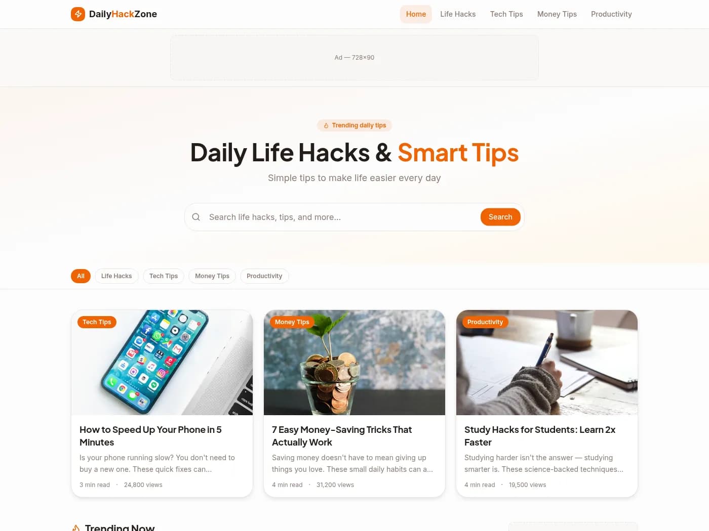 DailyHackZone Web