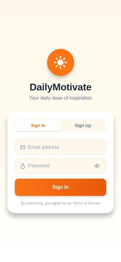 DailyMotivate App
