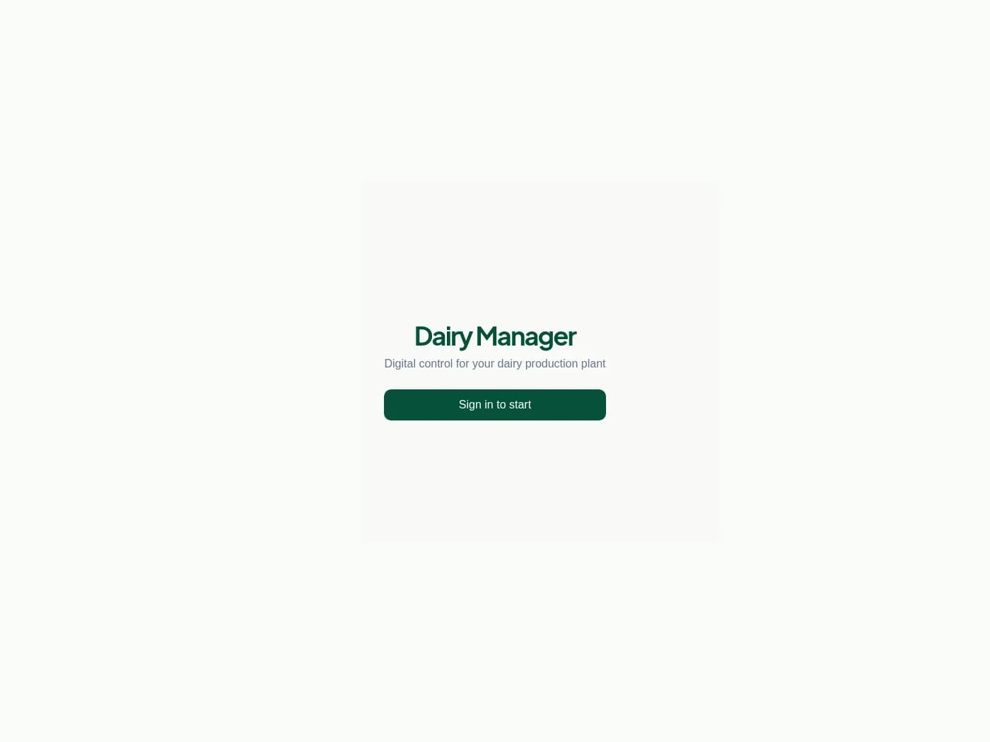 Dairy Factory Manager