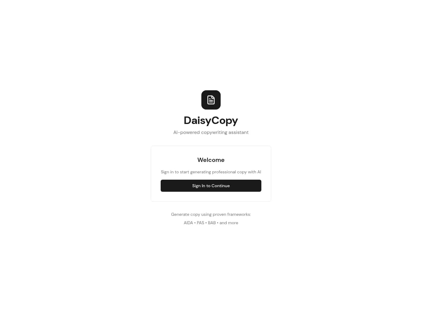 DaisyCopy Web App