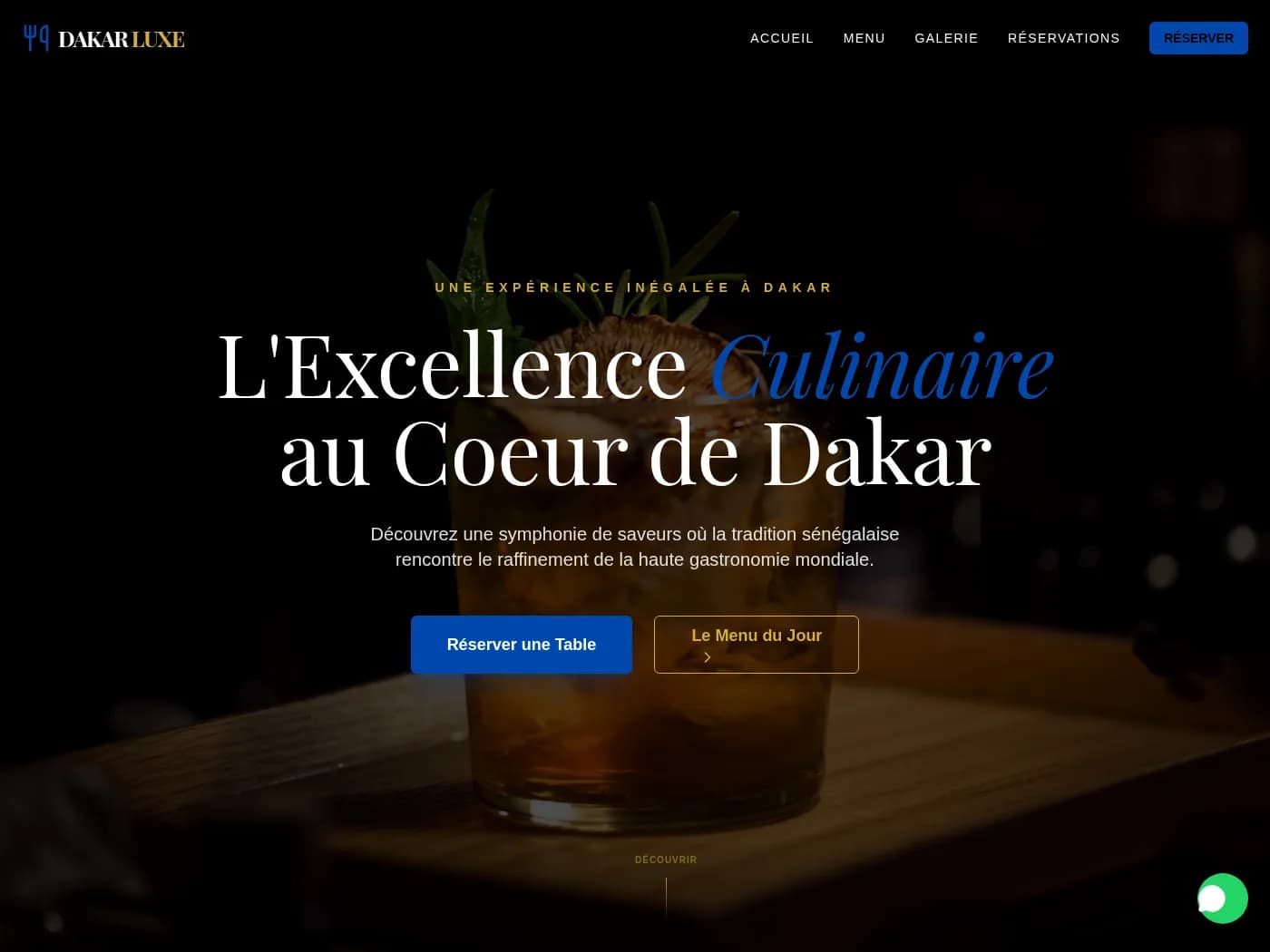 Dakar Luxe Dining Site