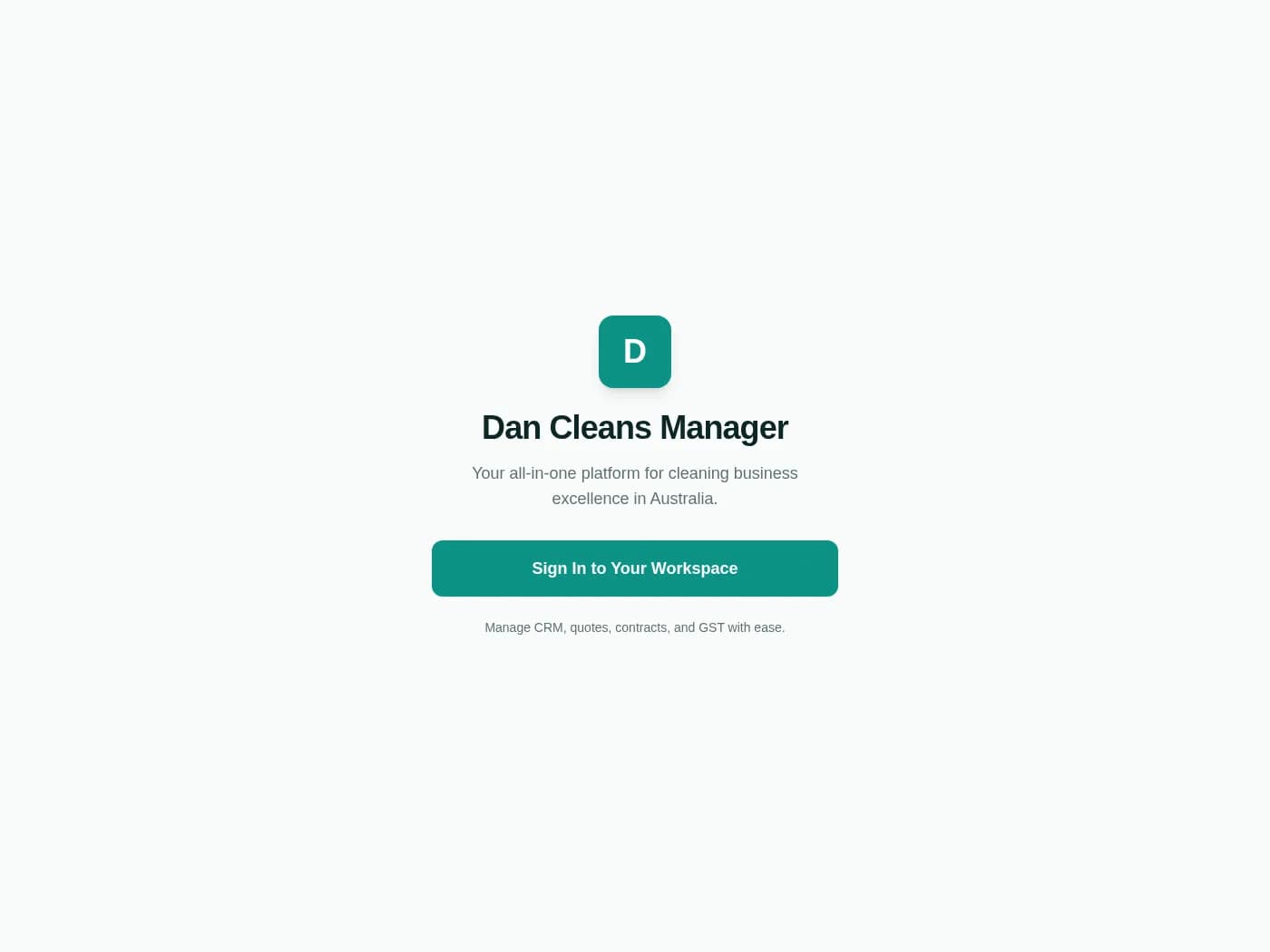 Dan Cleans Manager