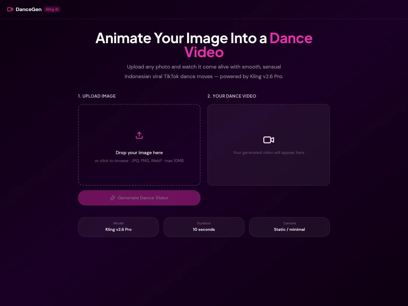 Kling Dance Generator