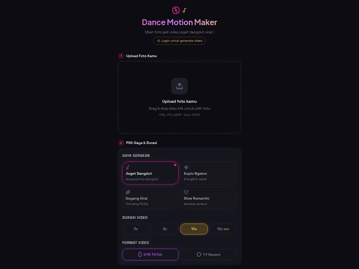 Dance Motion Video Maker