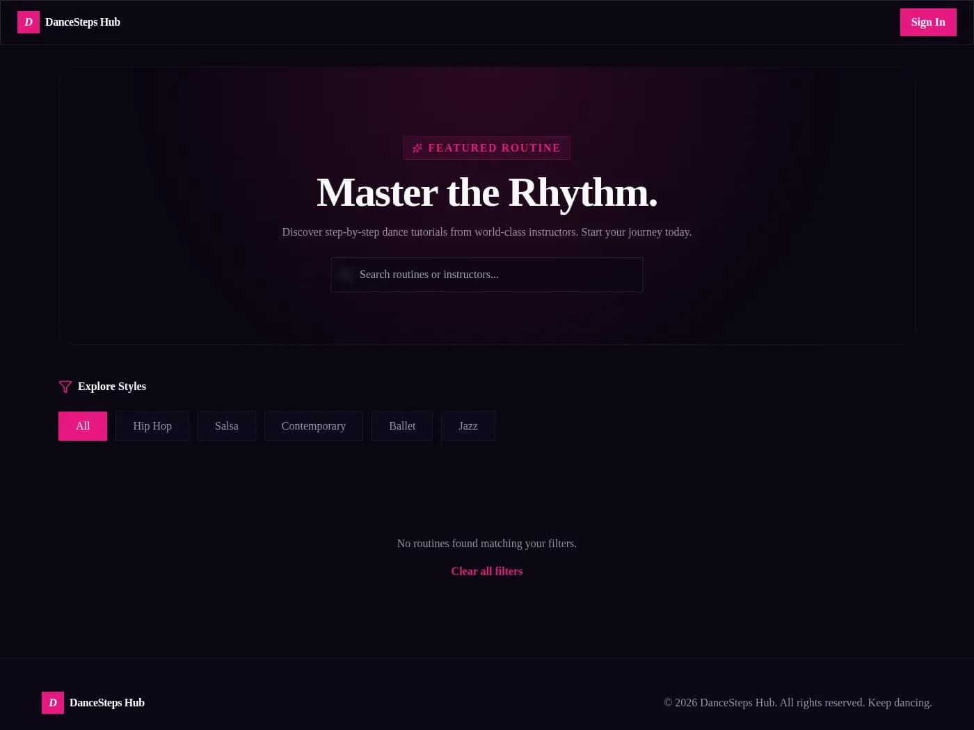 Dance Steps Hub