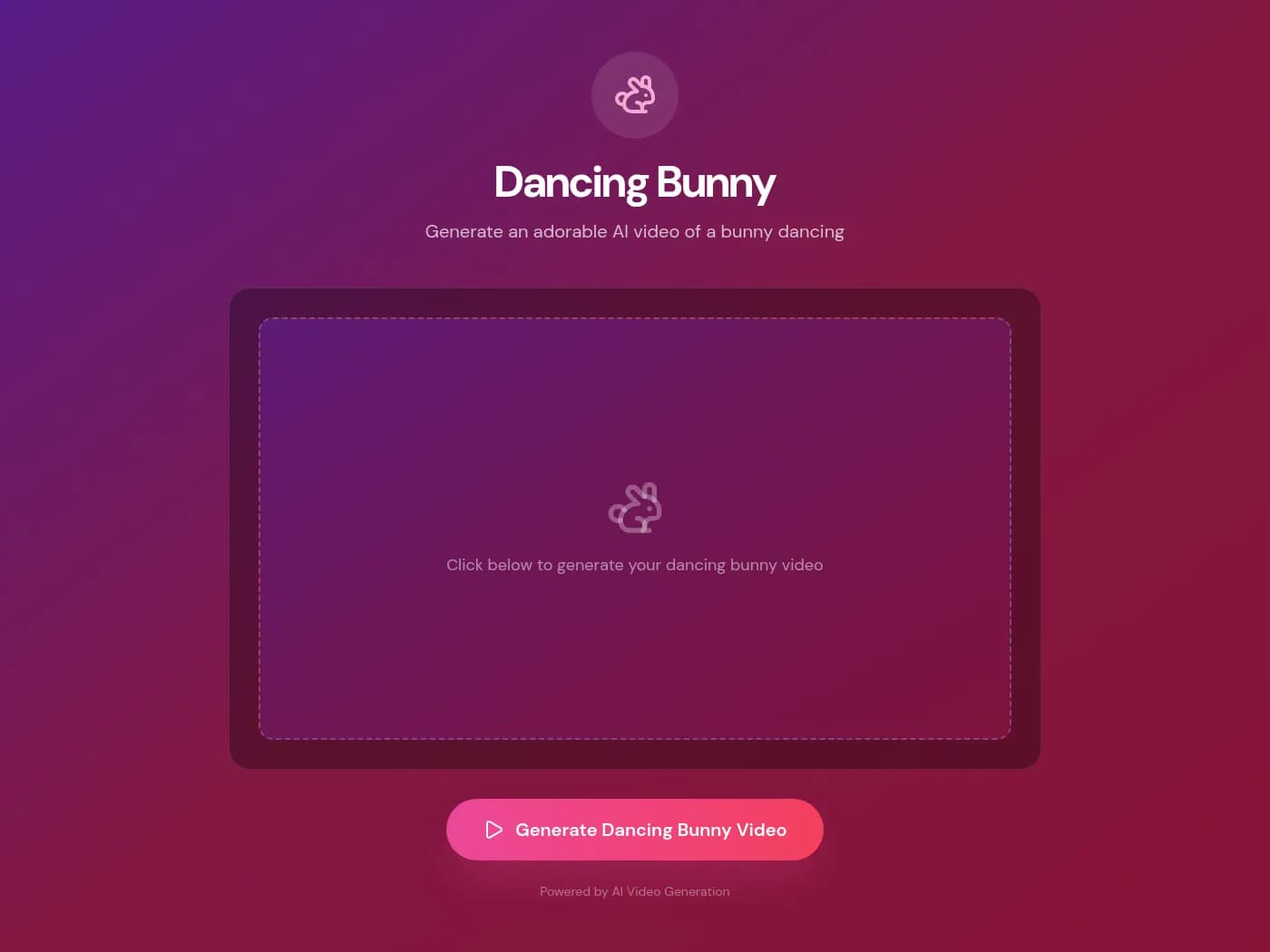 Dancing Bunny Video