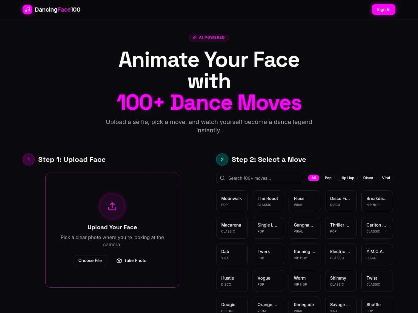Dancing Face Challenge