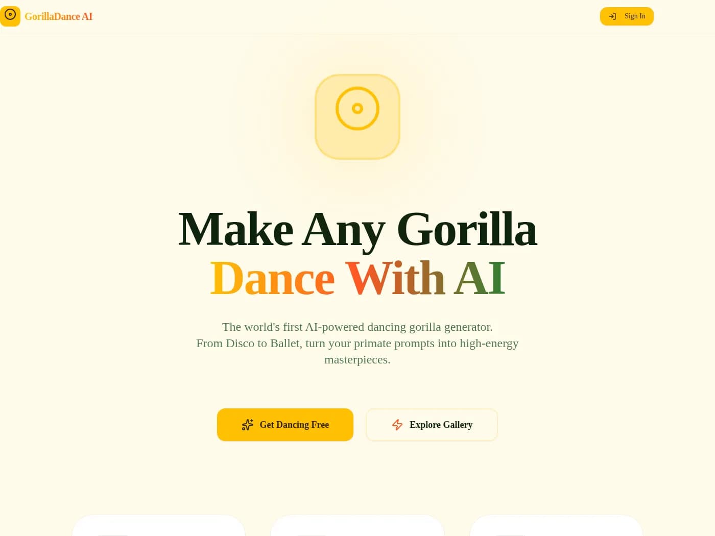Dancing Gorilla Generator