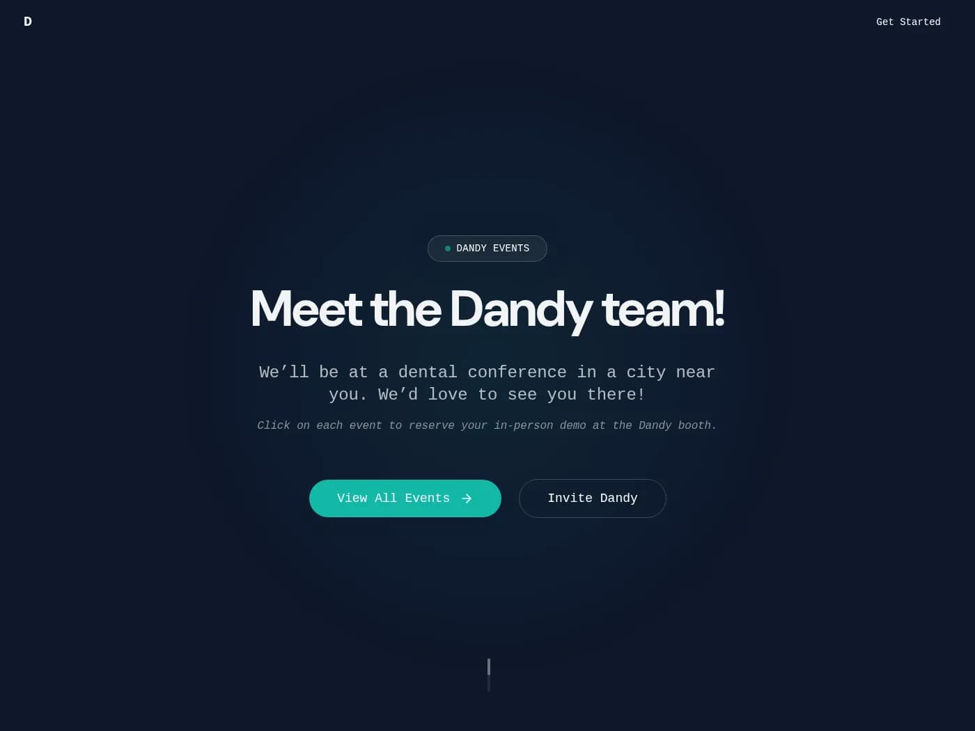 Dandy Events Clone