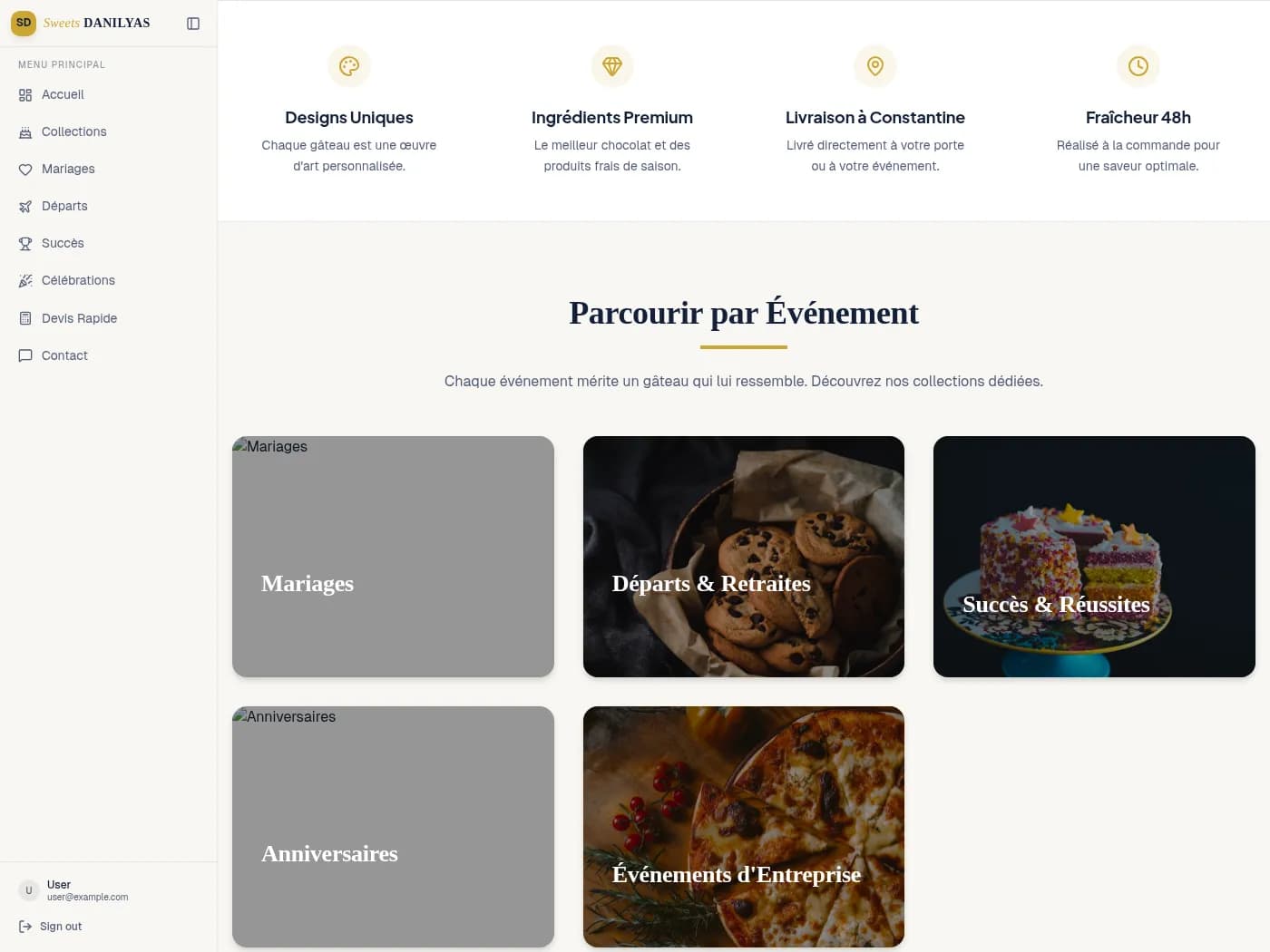 Sweets Danilyas Web Experience