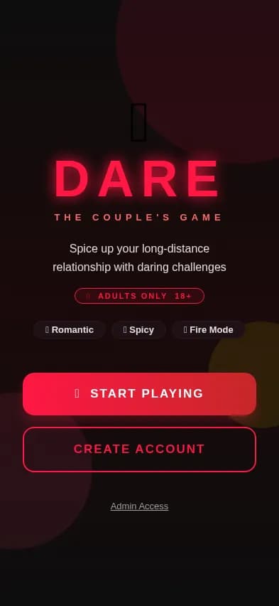 Long Distance Dare App