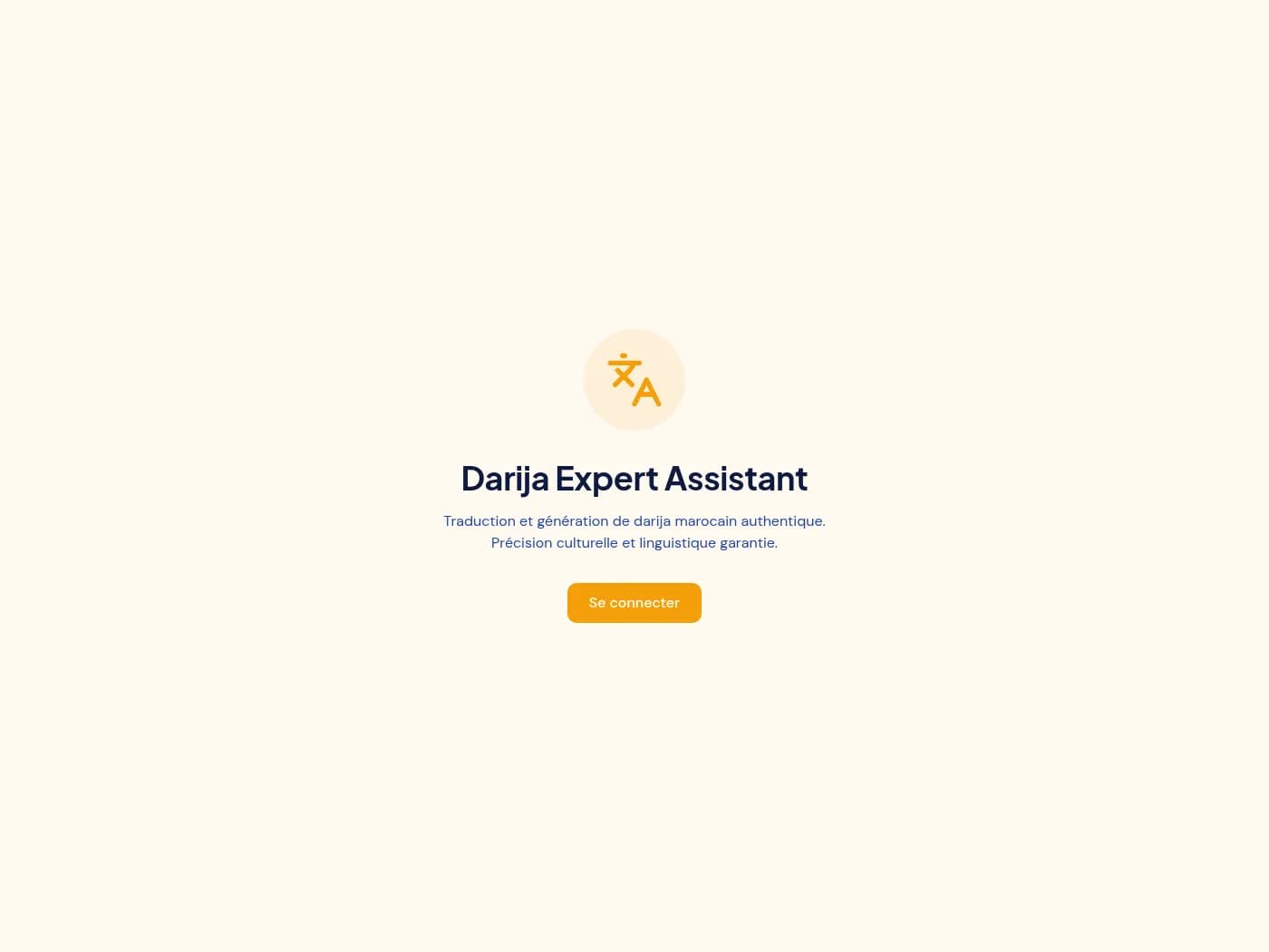 Darija Expert Assistant