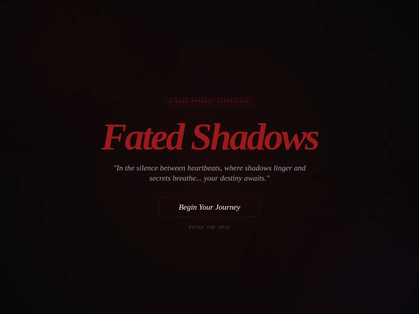 Dark Fairytale Romance Game
