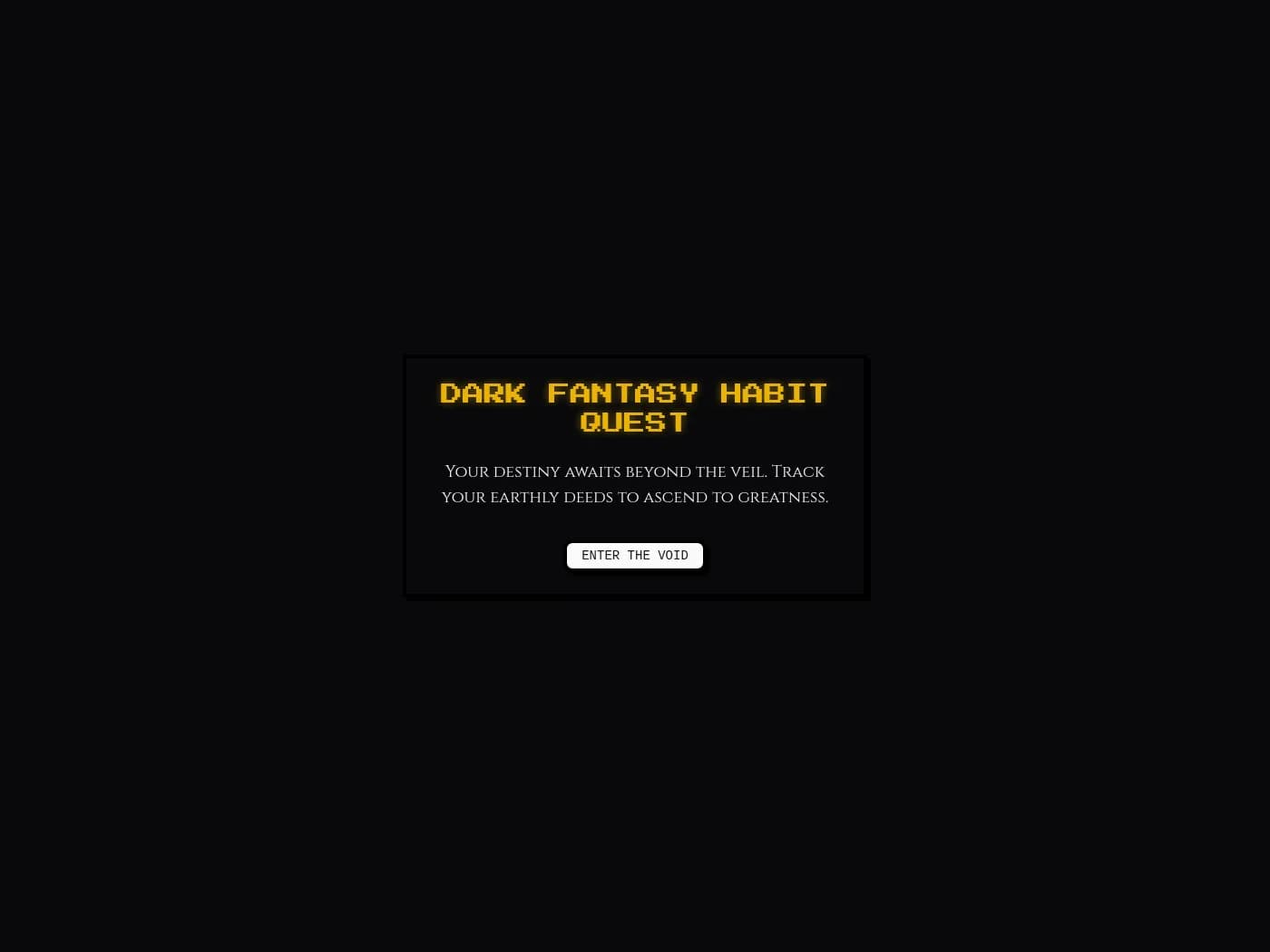 Dark Fantasy Habit Quest