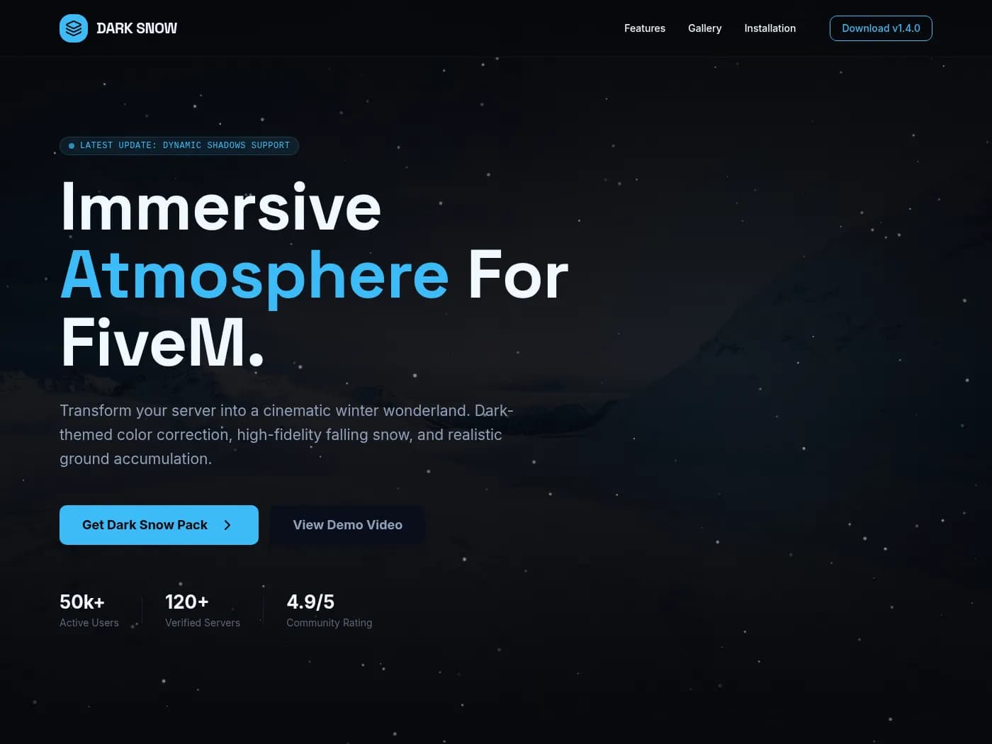 Dark Snow Graphics Pack