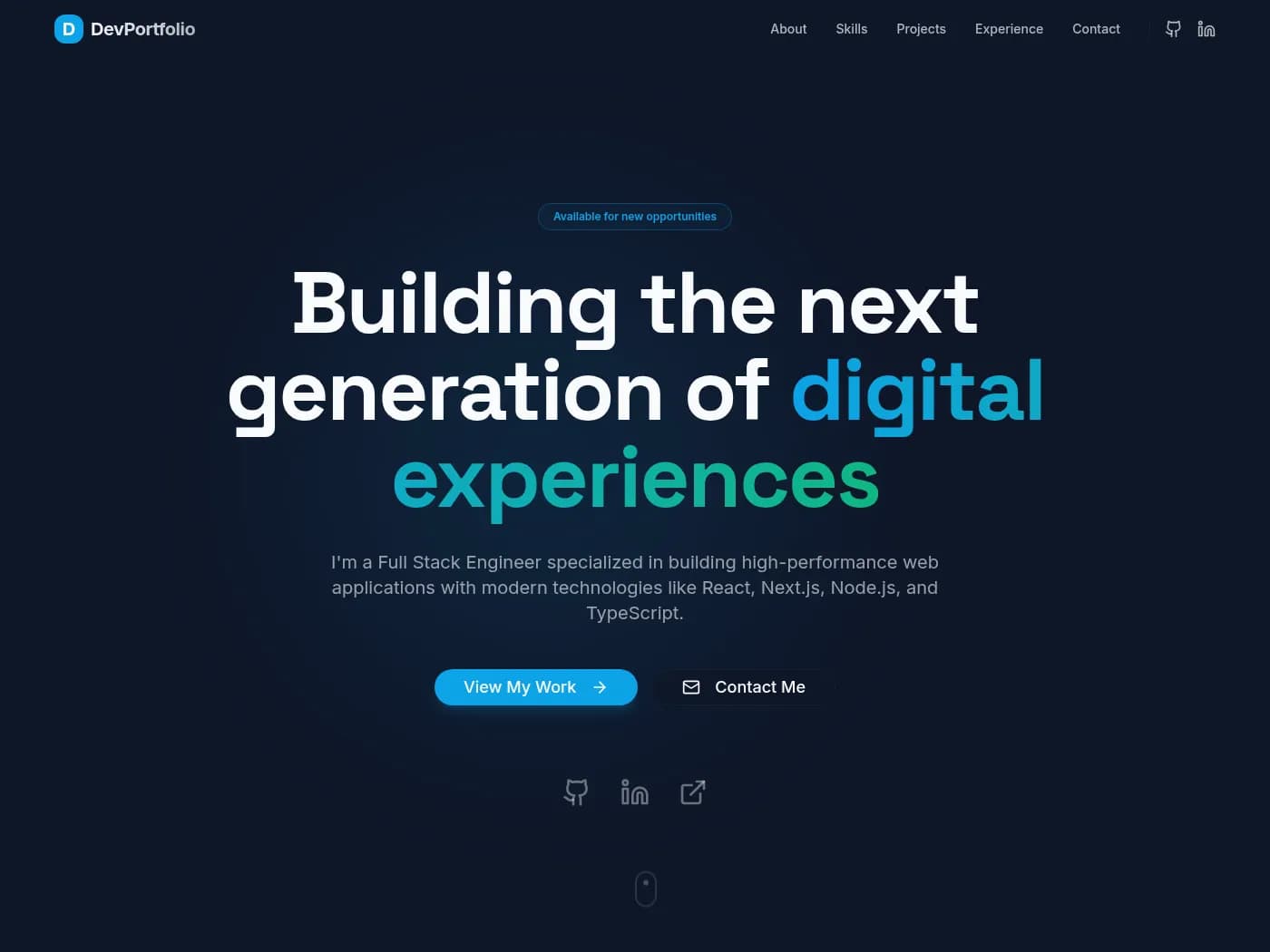 Dark Tech Portfolio