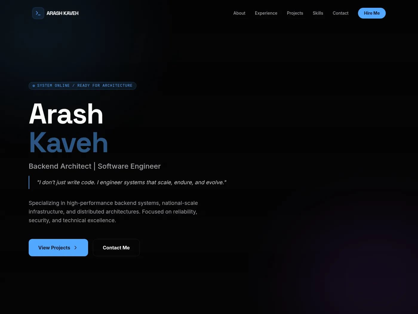 Futurist Dev Portfolio