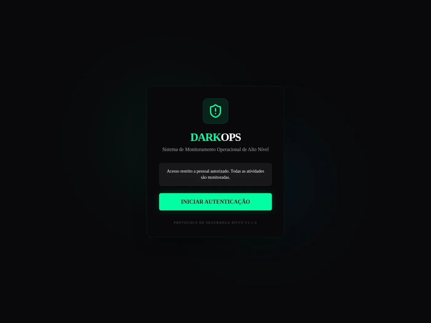 DarkOps Dashboard