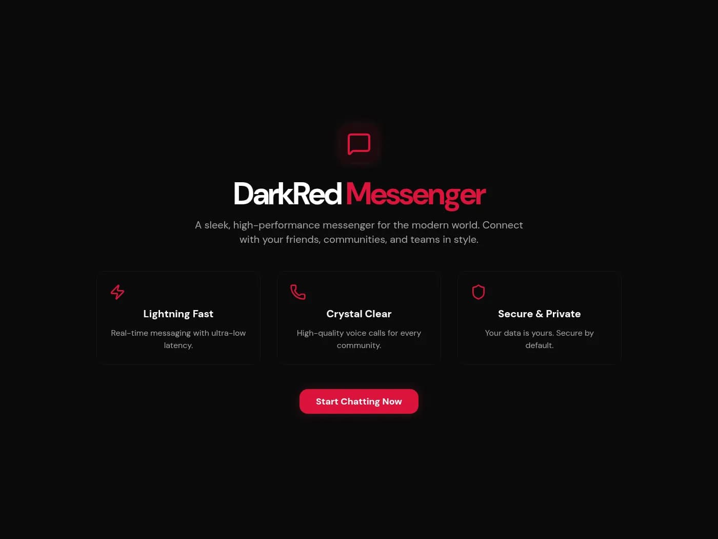 DarkRed Messenger