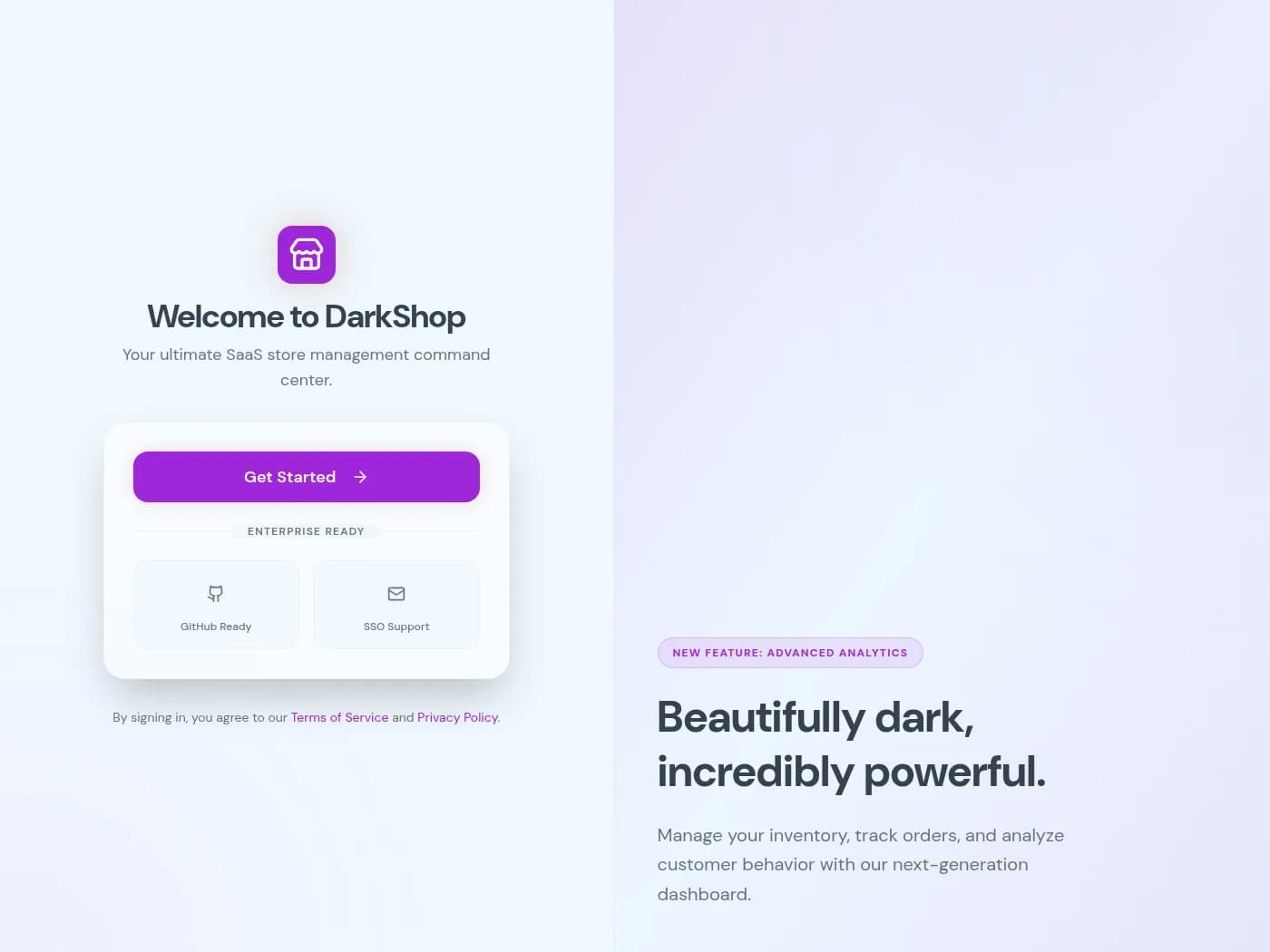 DarkShop SaaS Platform