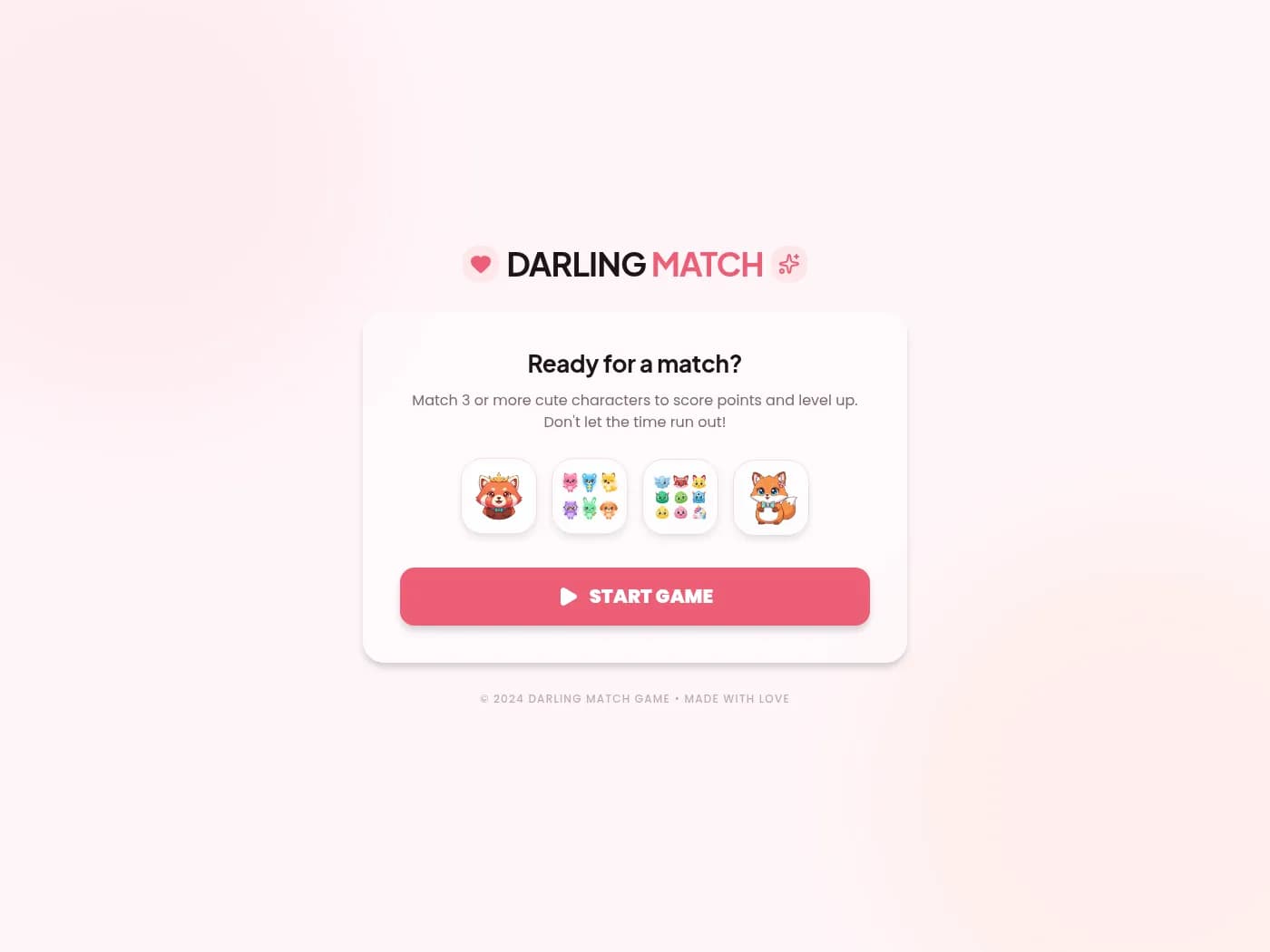 Darling Match Game