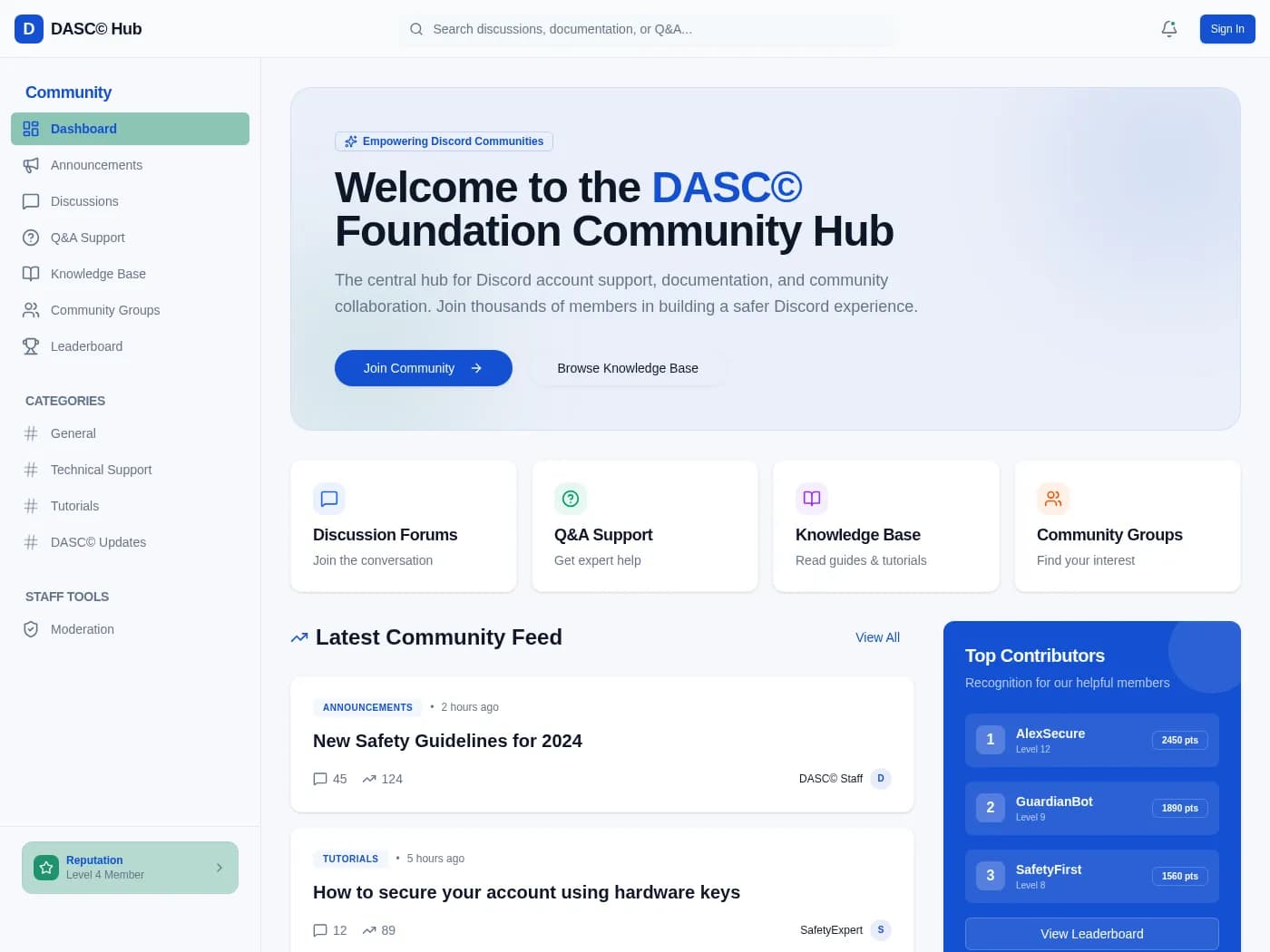 DASC Community Hub