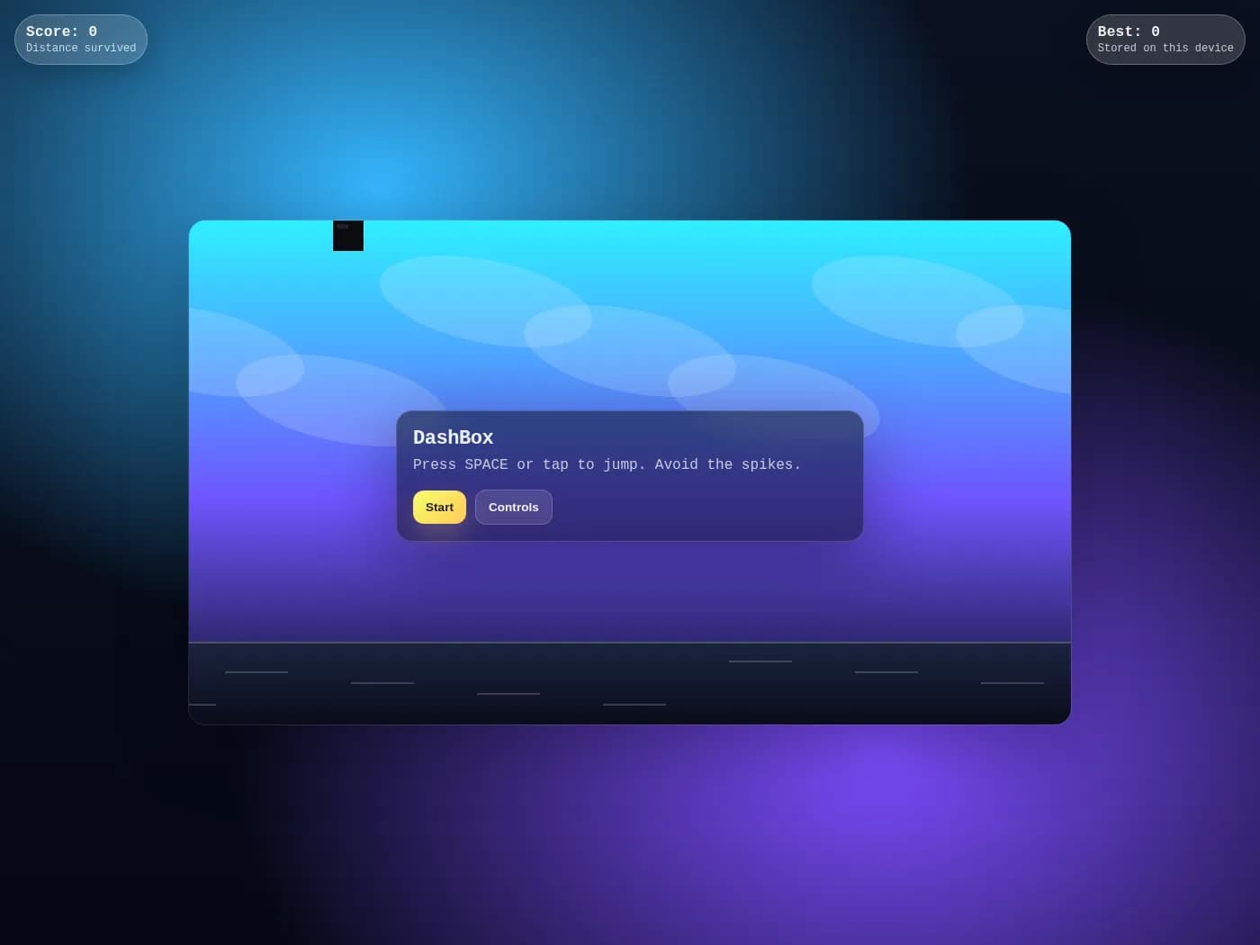 DashBox Browser Game