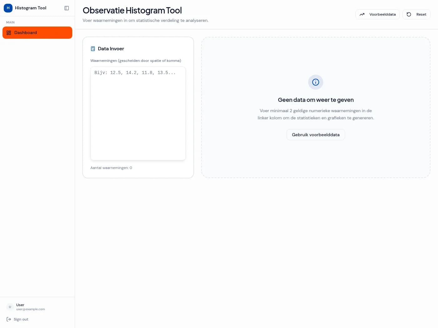 Observatie Histogram Tool