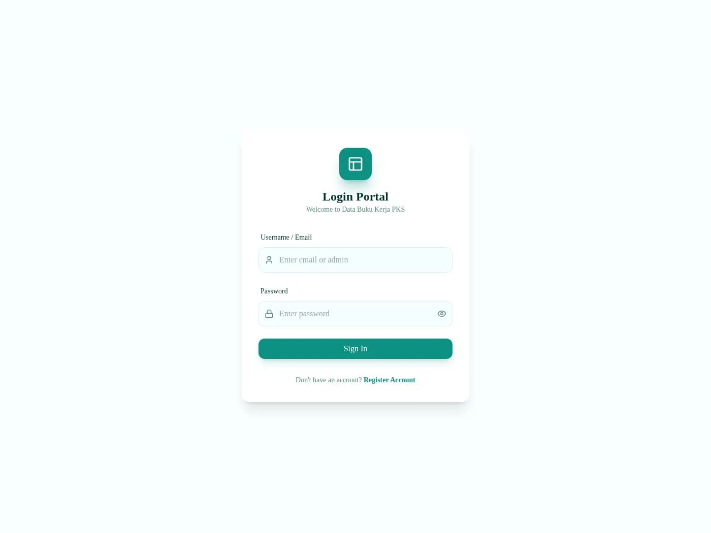 Data Kerja PKS Portal