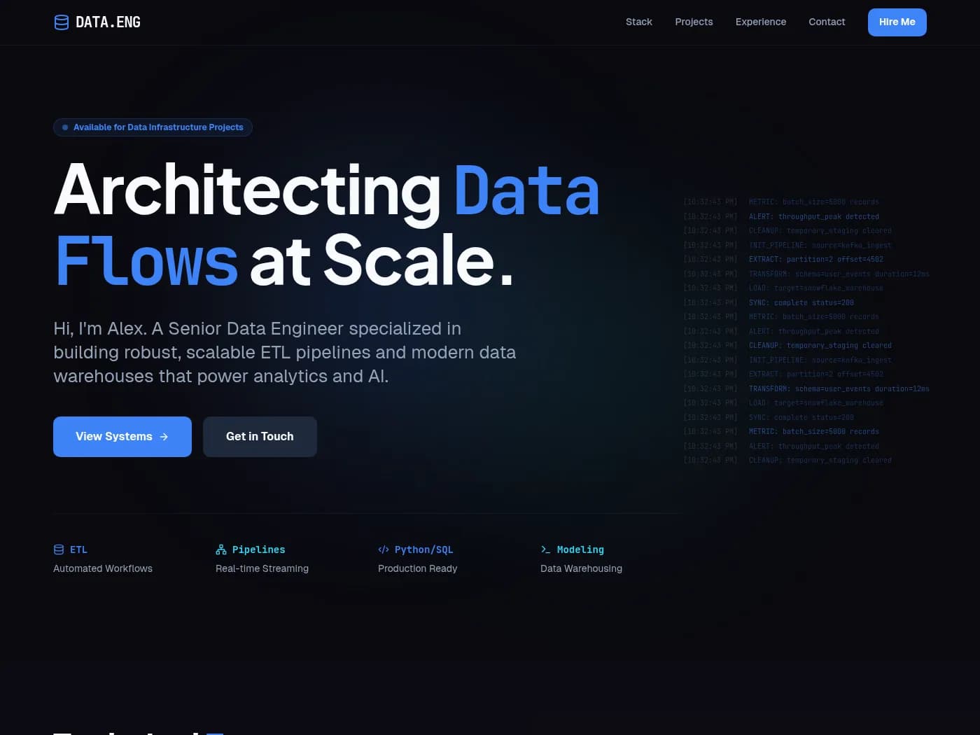 Data Engineer Portfolio