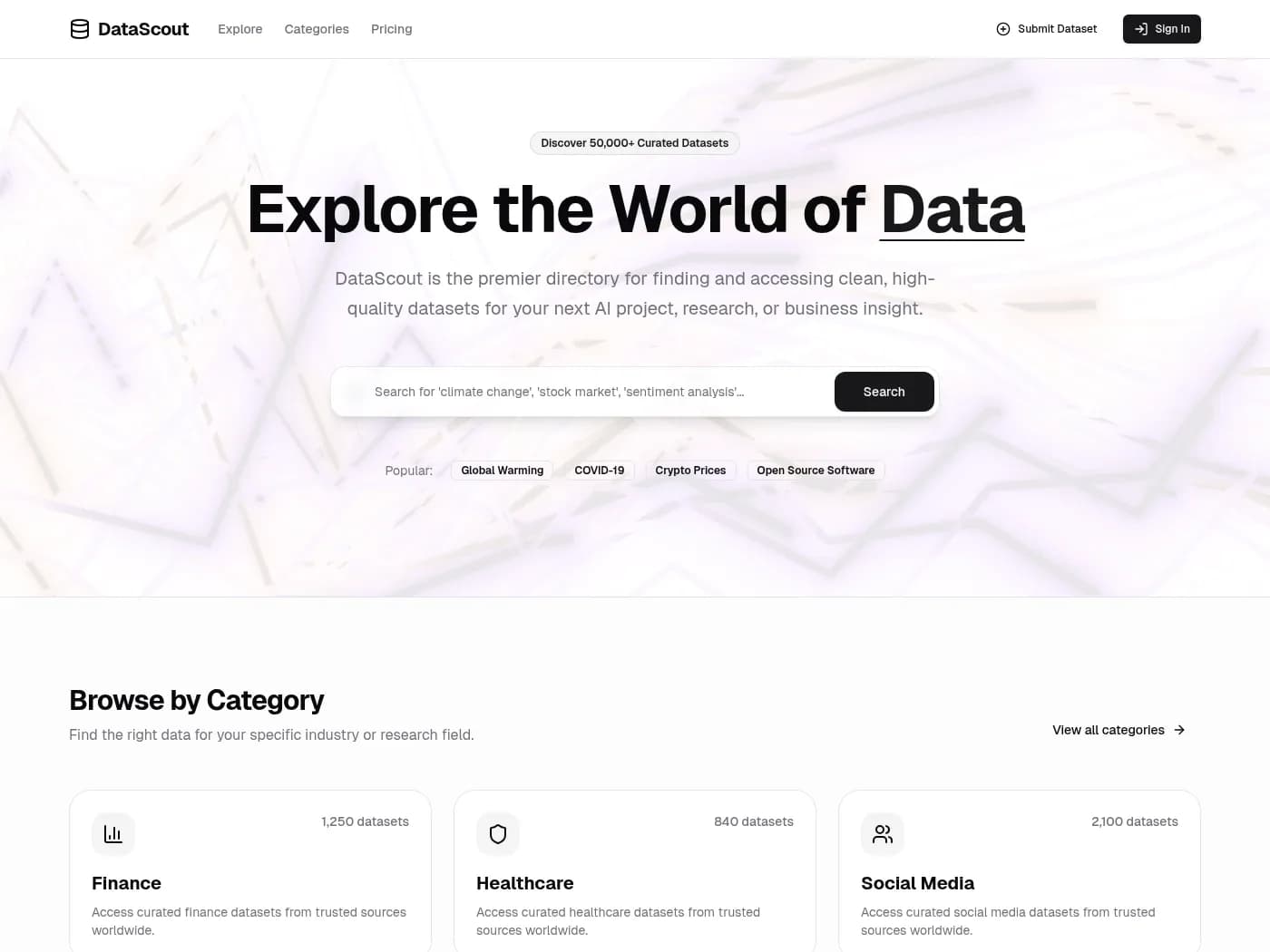DataScout Web Search