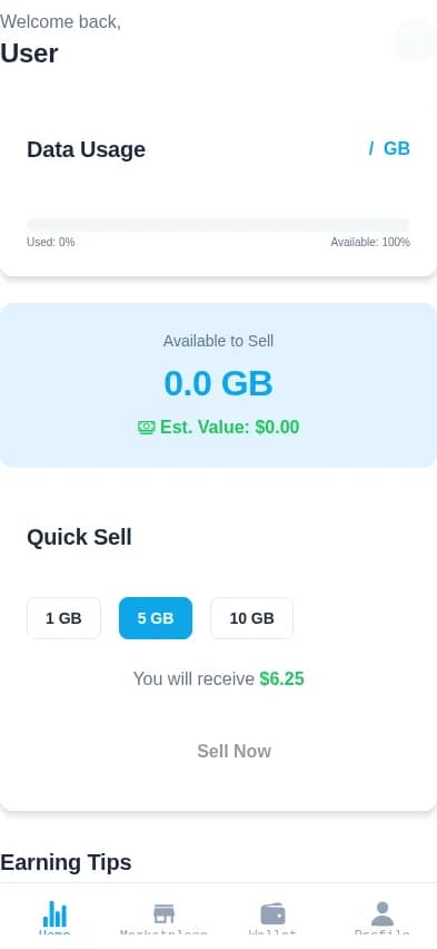 DataSell Network App