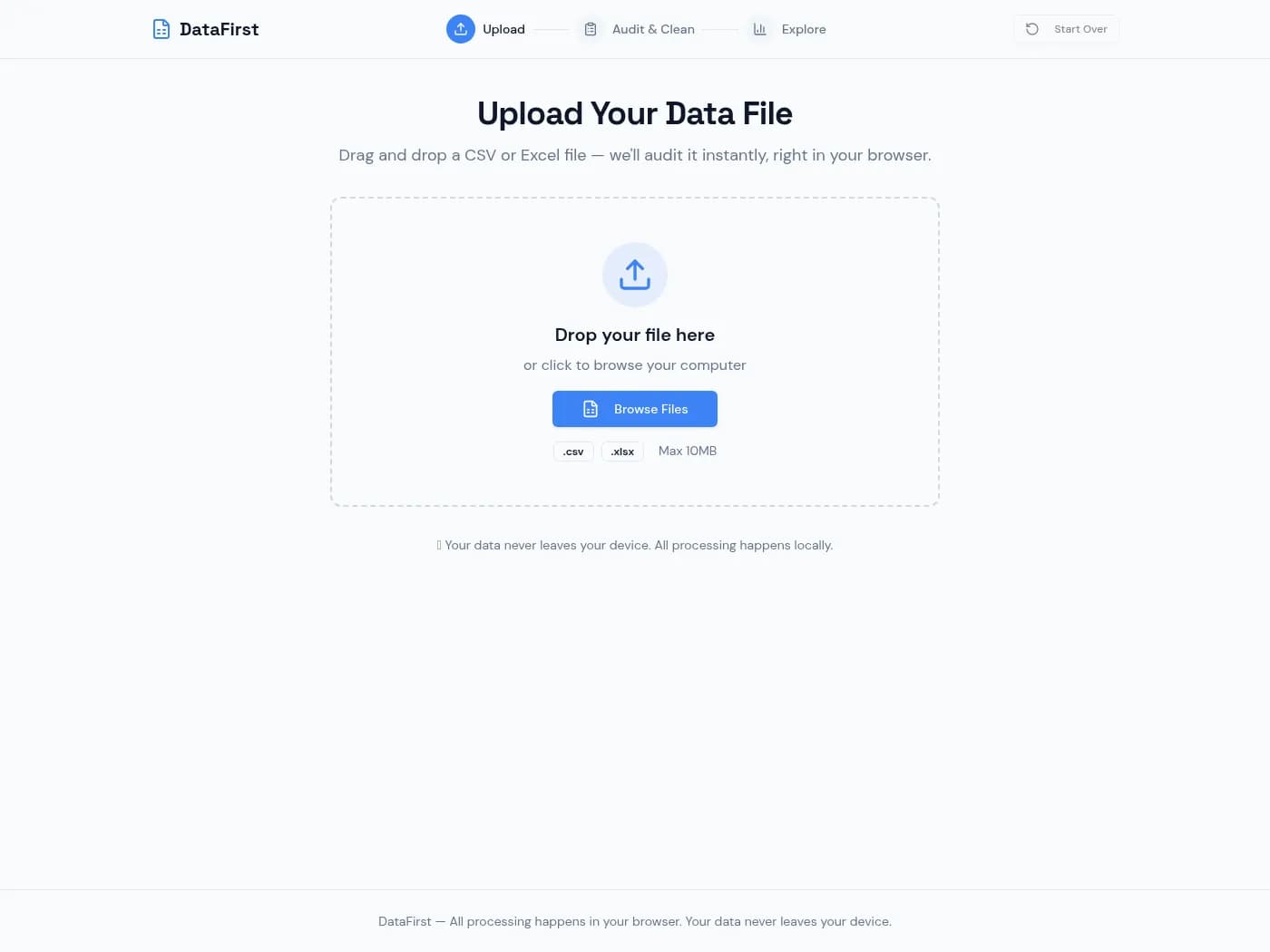 DataFirst Clean Analyzer