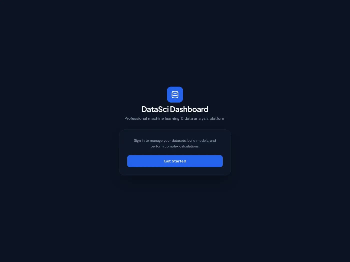 Data Science Dashboard