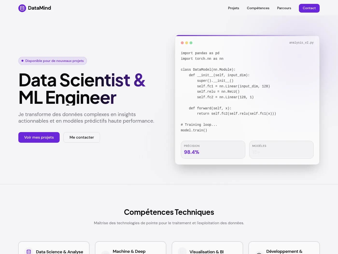 Data Scientist Portfolio