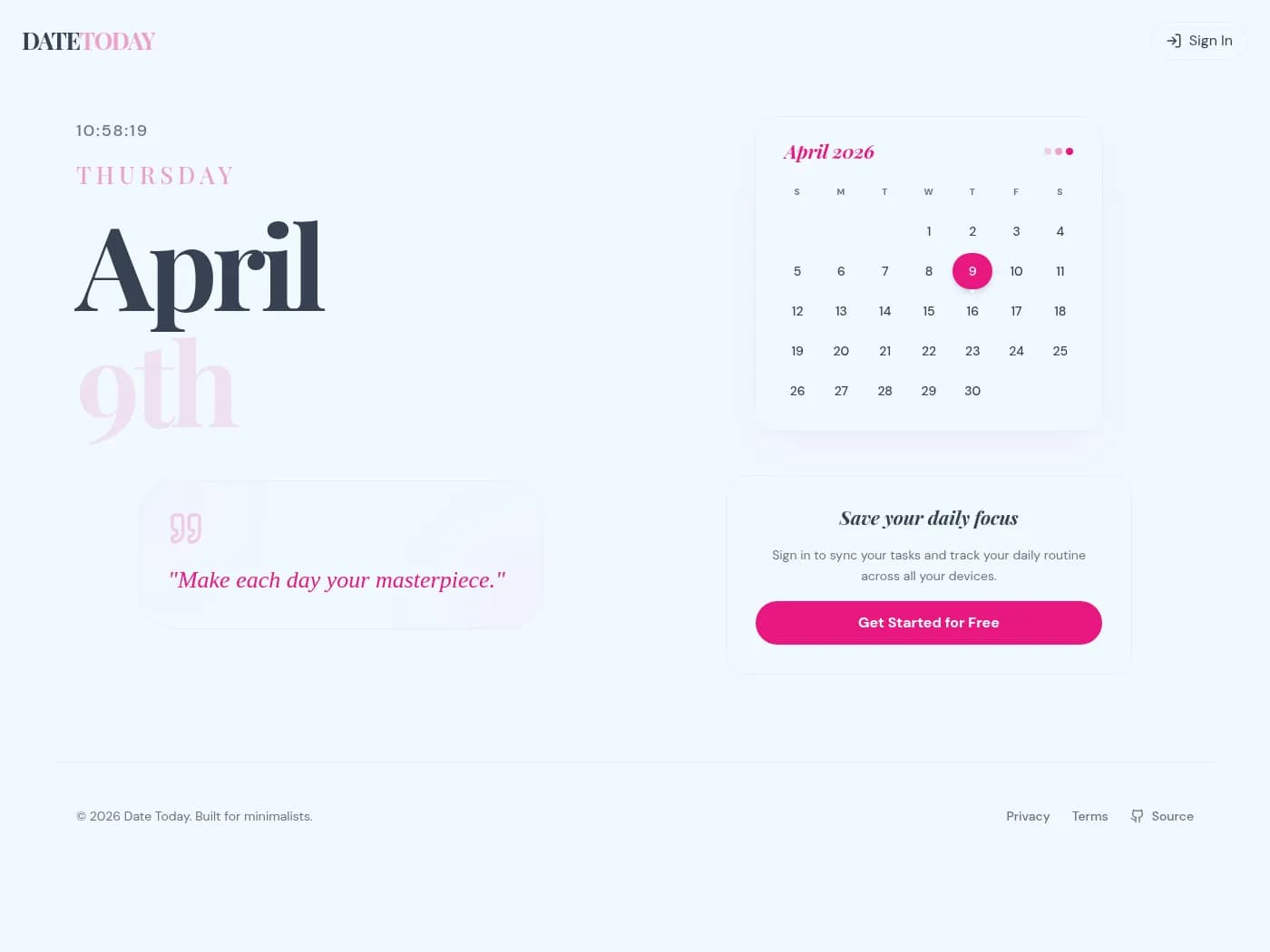 Date Today