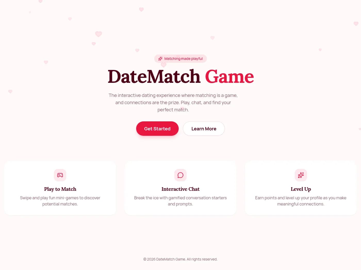 DateMatch Game