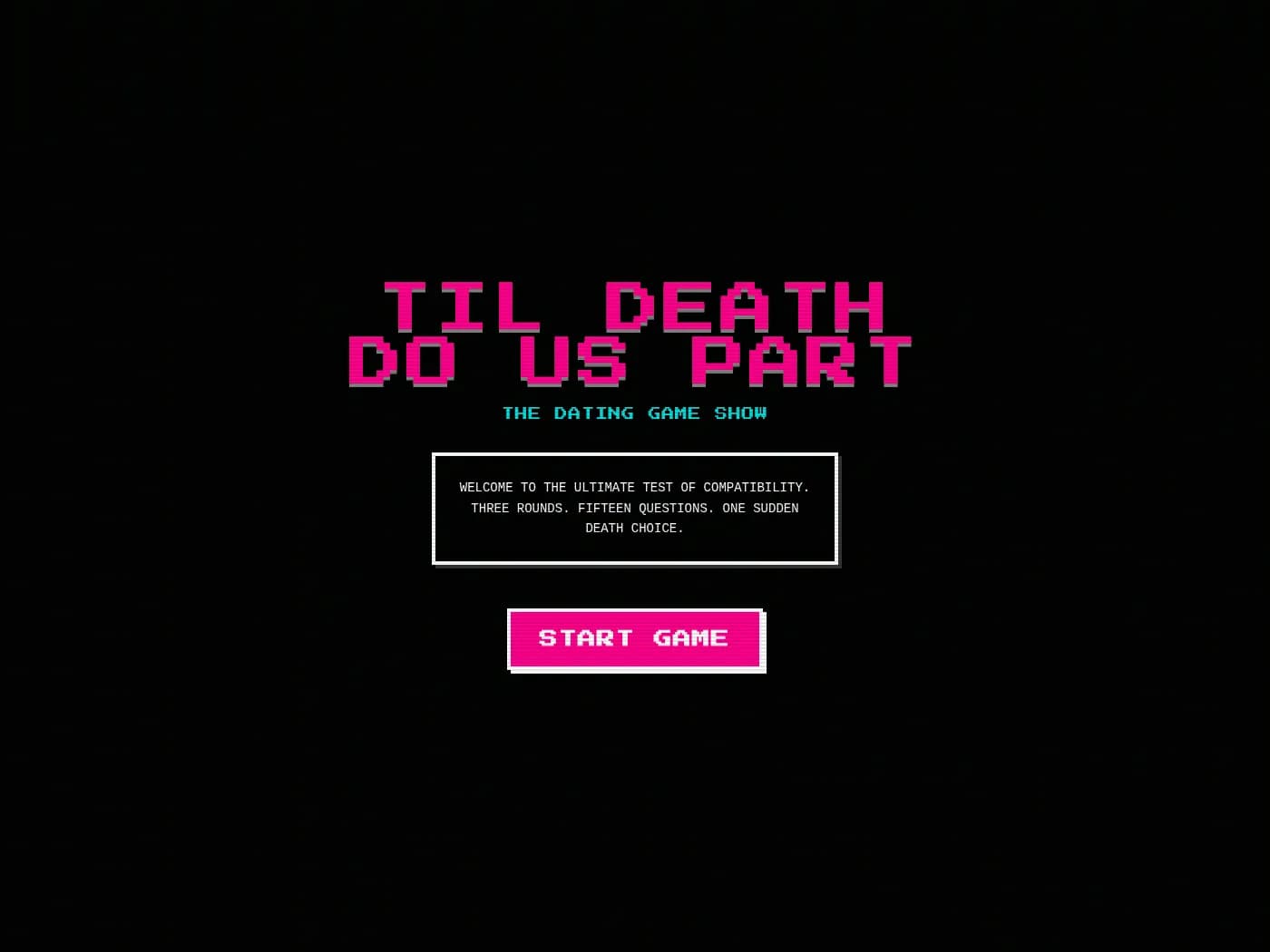 Til Death Dating Game