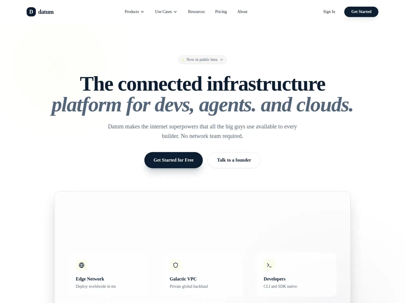 Datum Marketing Site