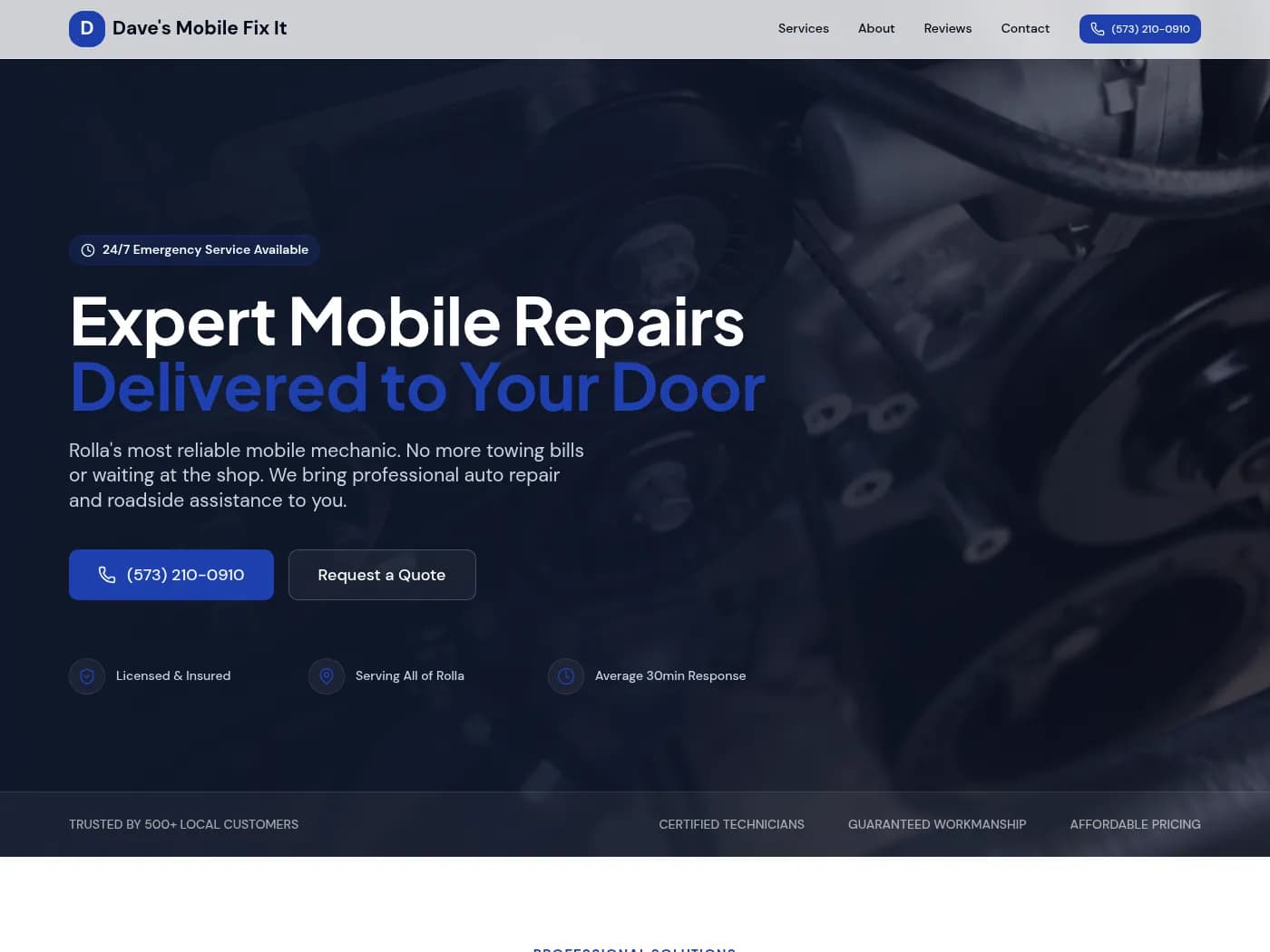 Dave's Mobile Fix It Site