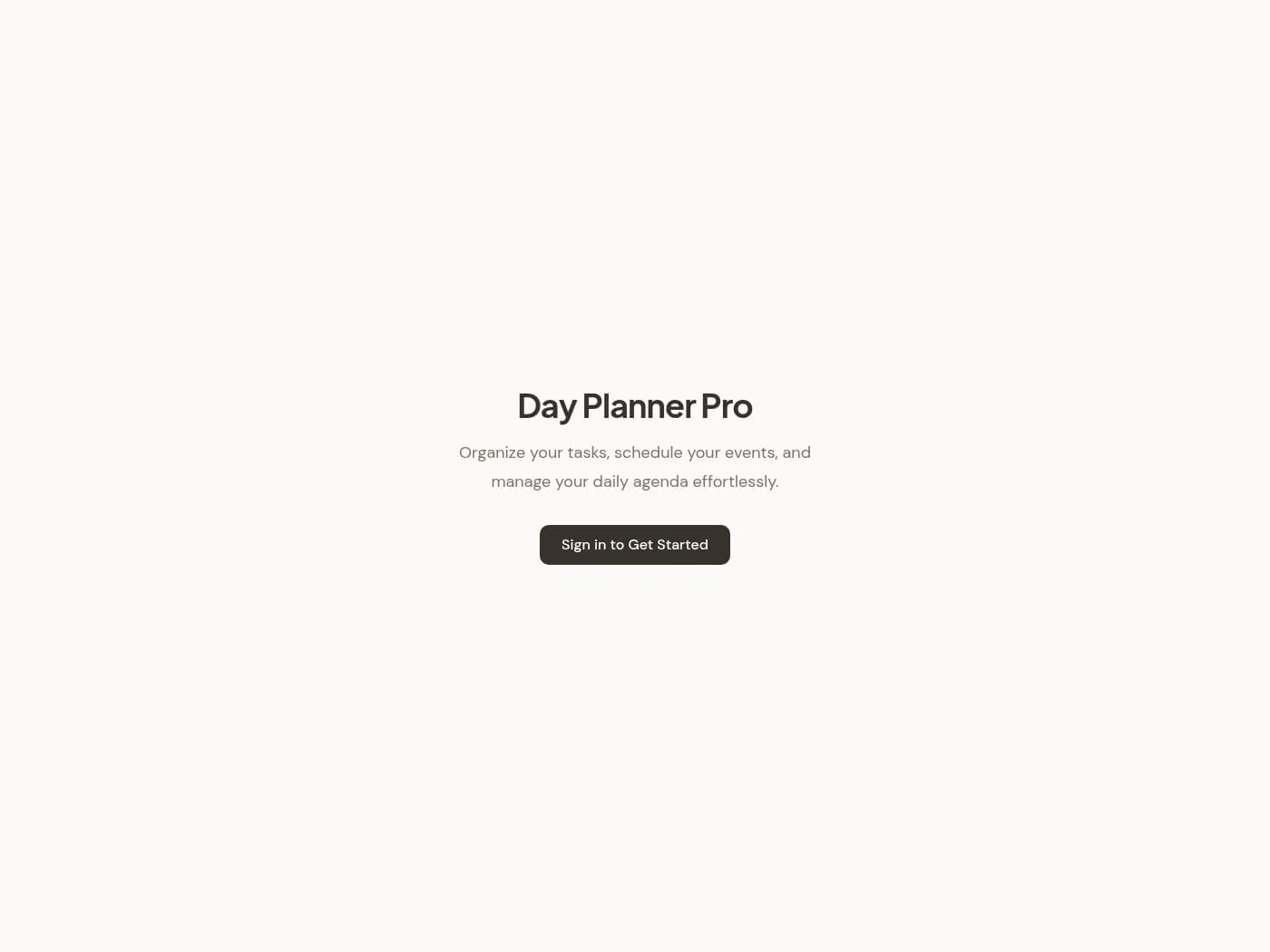 Day Planner Pro