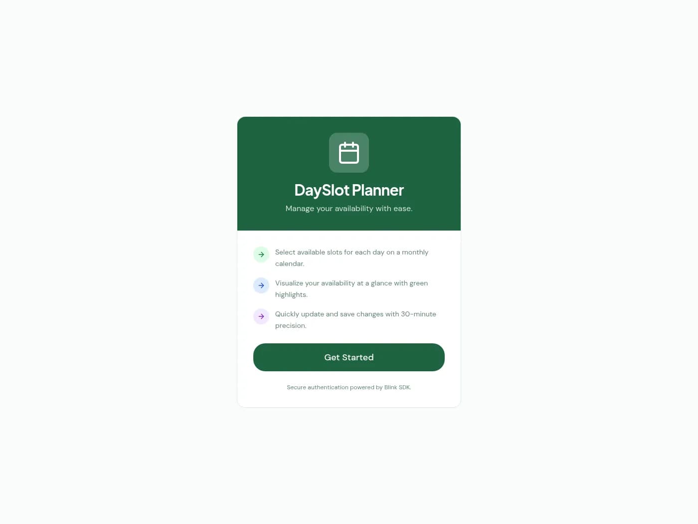 DaySlot Planner