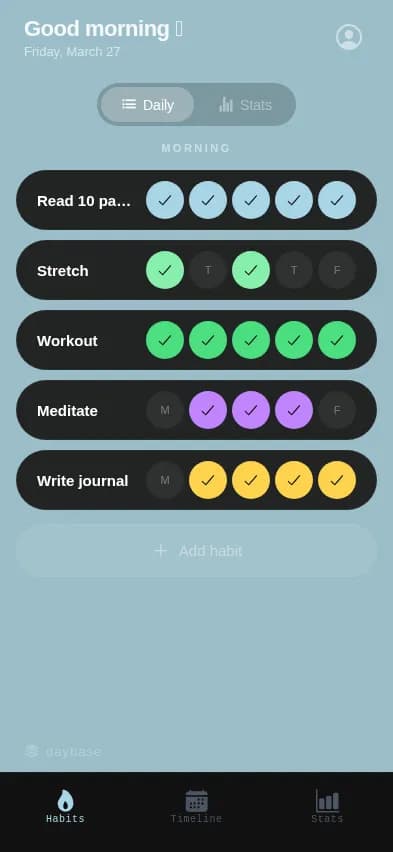 Daybase Mobile Planner
