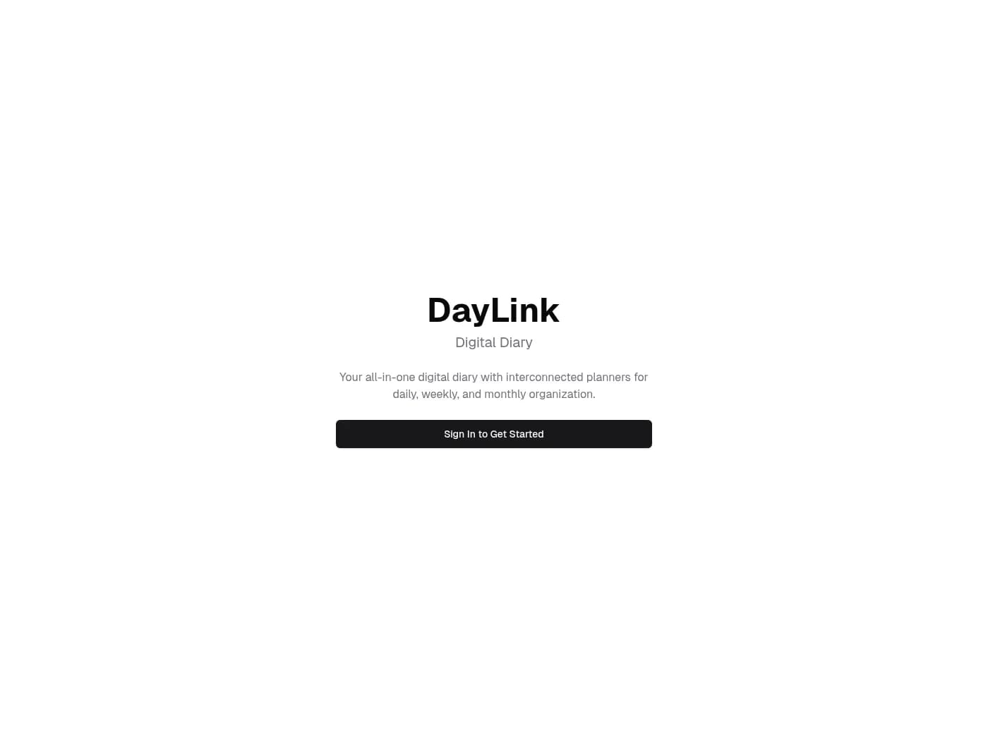 DayLink Digital Diary