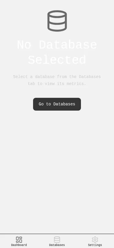 DB Metrics Dashboard
