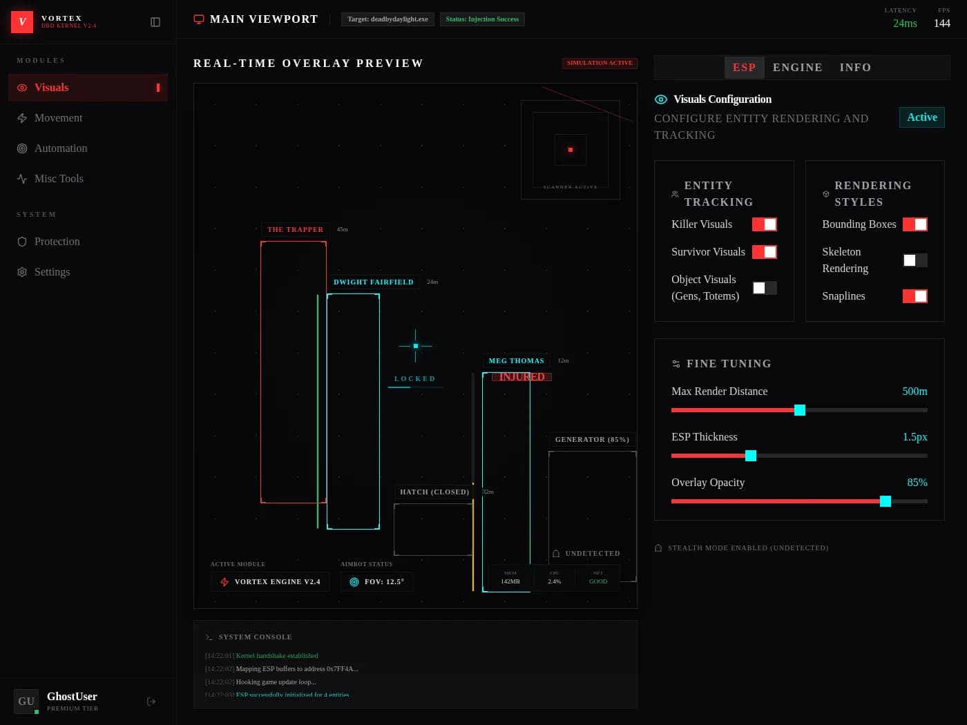 DBD Cheat Dashboard