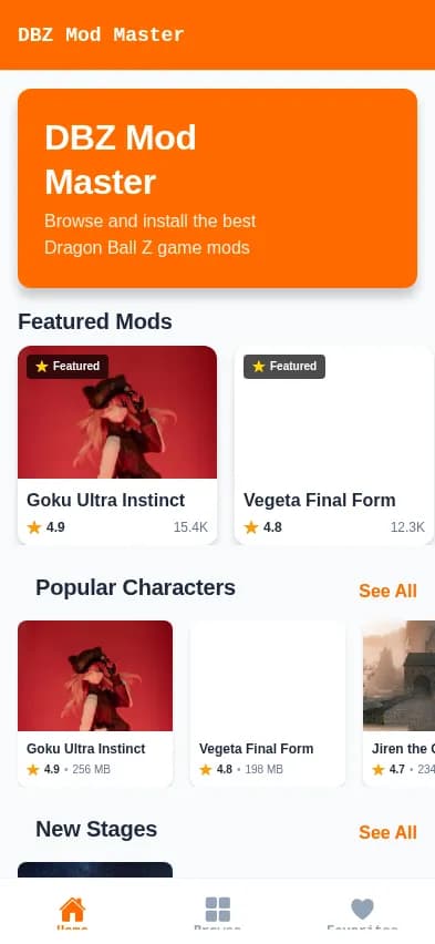 DBZ Mod Master